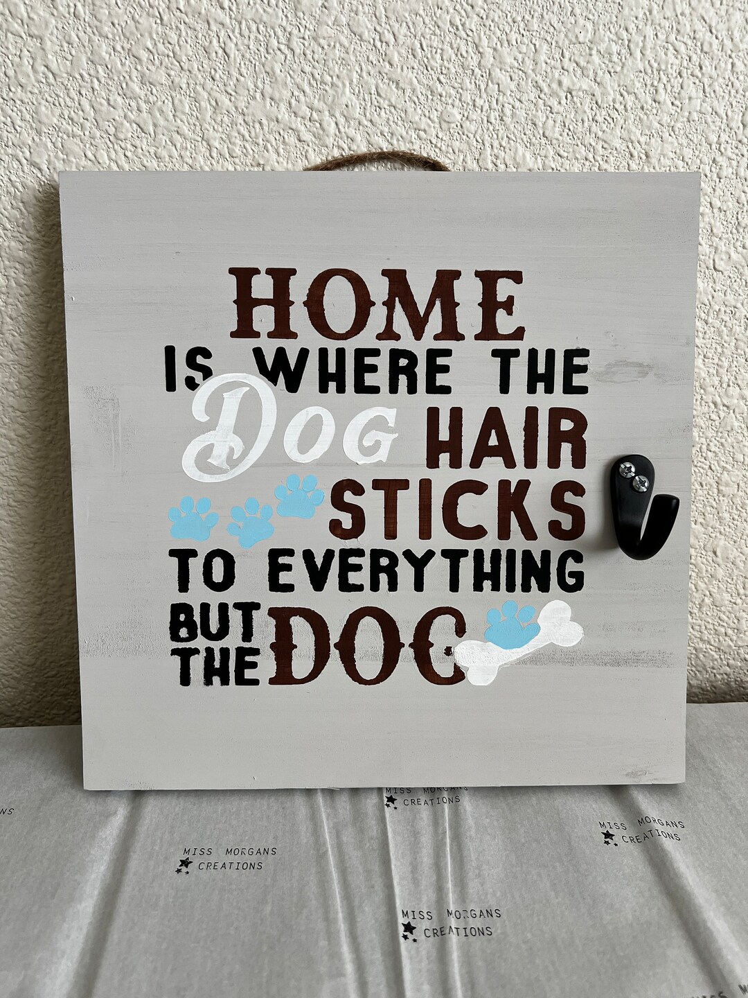 Dog Lint Roll Holder Sign, Cute Dog Signs, Wood Dog Sign, Gifts for Mom ...