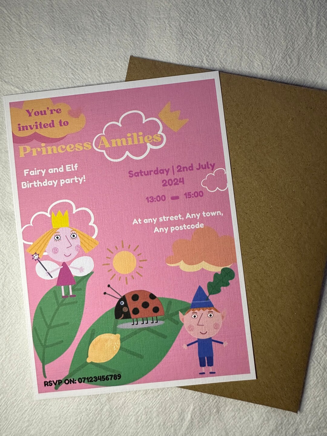 Ben and Holly's Little Kingdom Birthday Invitation - Etsy