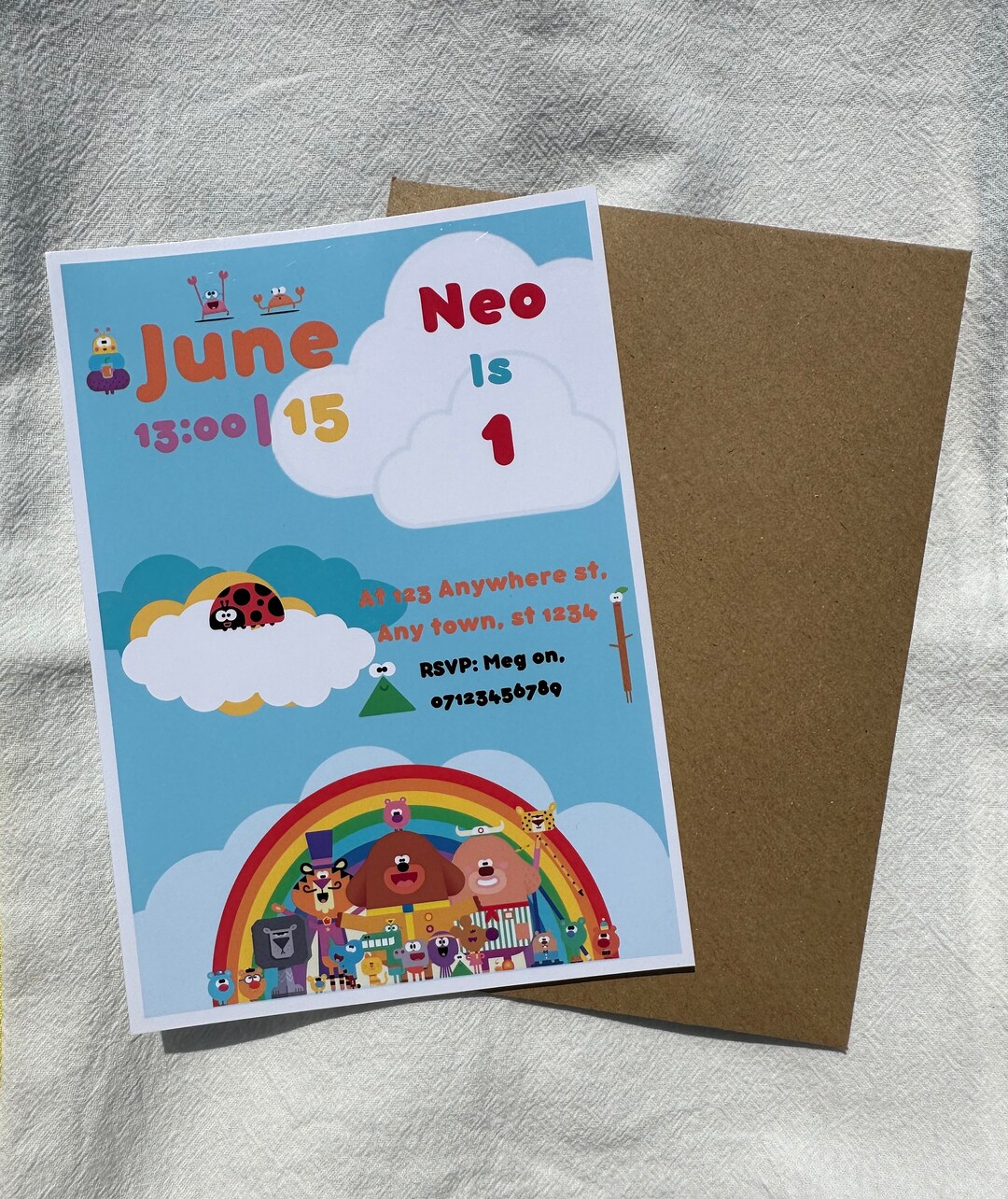 Hey Duggee Birthday Invitation - Etsy