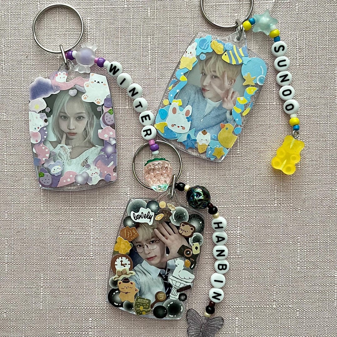 Custom Kpop Idol Decodated Keychain - Etsy