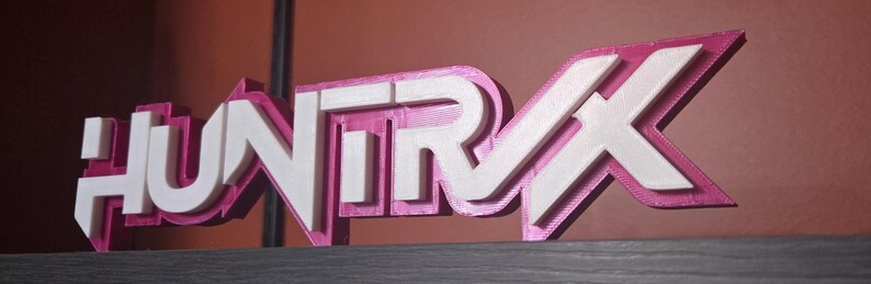 Kpop Demon Hunters 3D Printed Sign | Hunterx Anime Logo | Magenta or ...