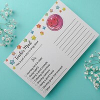 Sticky Note Printing Template - Etsy