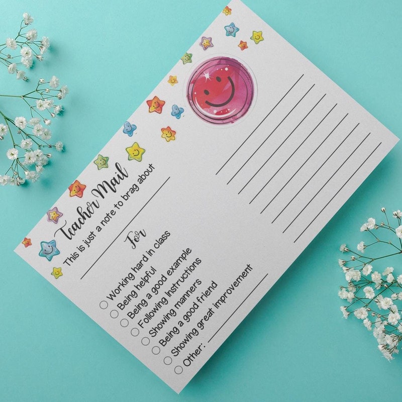 Teacher Feedback Cards - Etsy