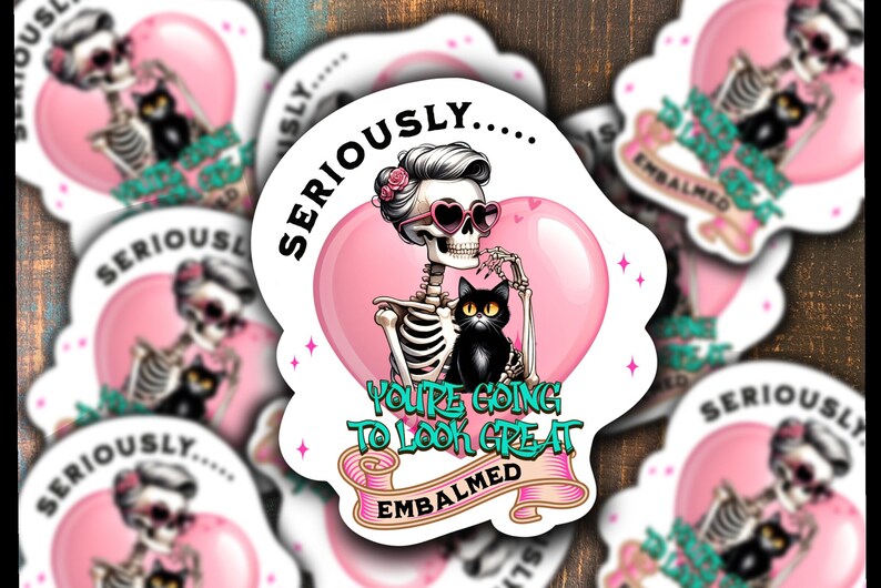 Macabre, Mortician Humor Sticker, Dark Humor Gift, Offensive, Skeleton ...