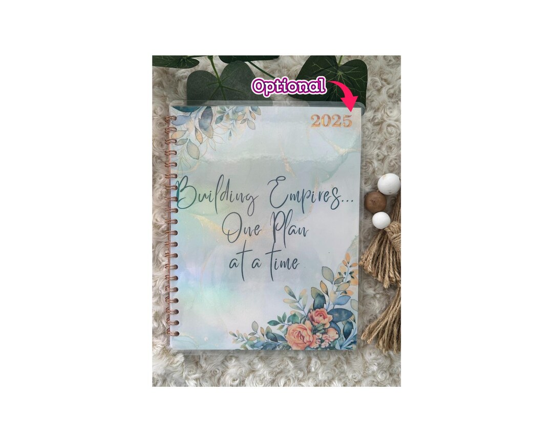 Floral Teacher Planner, Spiral Bound Organizer, Undated Weekly Layout ...