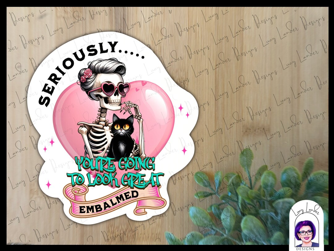 Macabre, Mortician Humor Sticker, Dark Humor Gift, Offensive, Skeleton ...