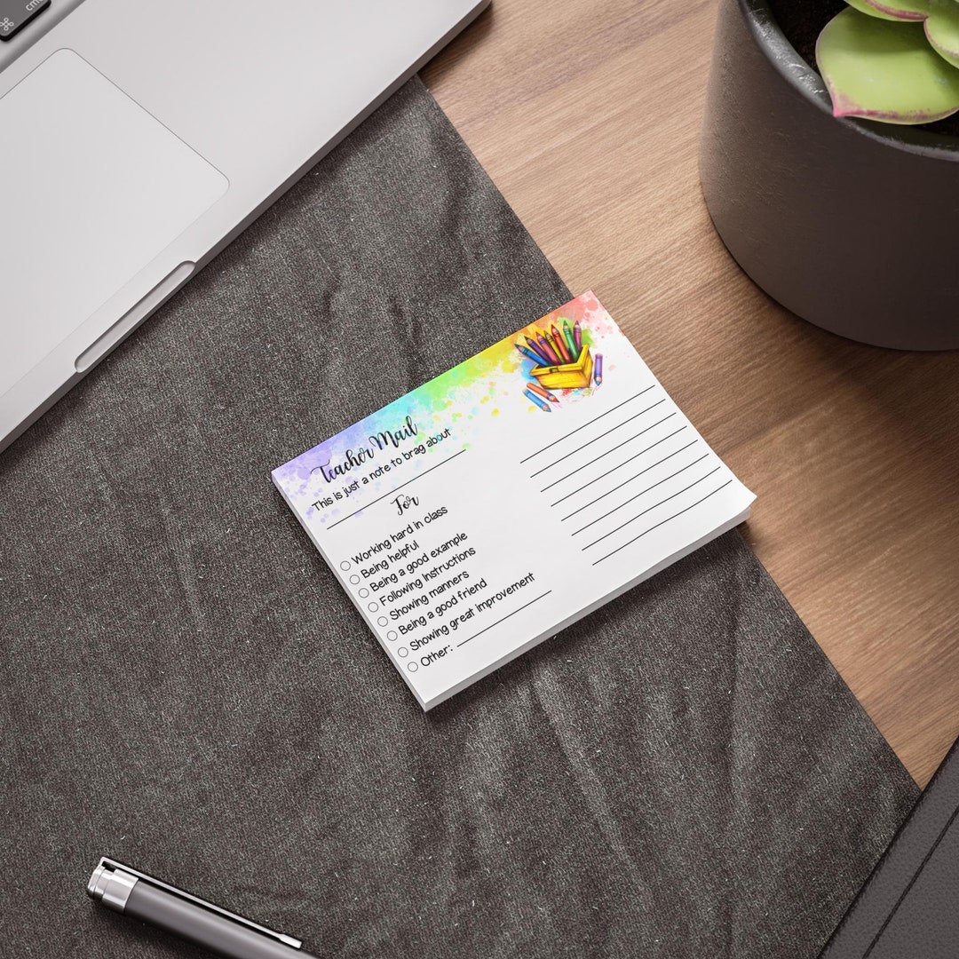 Custom Brag Pad for Teachers - Unique Teacher Gift, Behavior Tracker ...