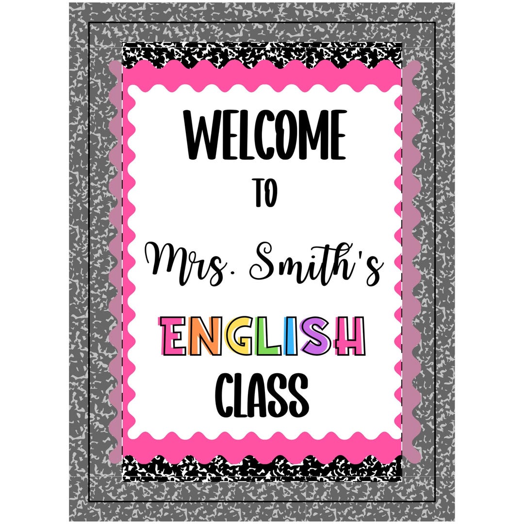 Personalized Teacher Welcome Sign, Custom Tapestry, Unique Classroom ...
