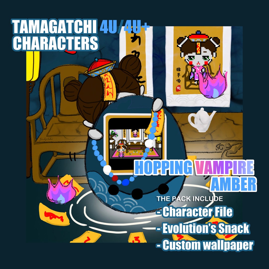 Hopping Vampire Little Amber Tamagotchi 4U/4U+ Characters - Etsy