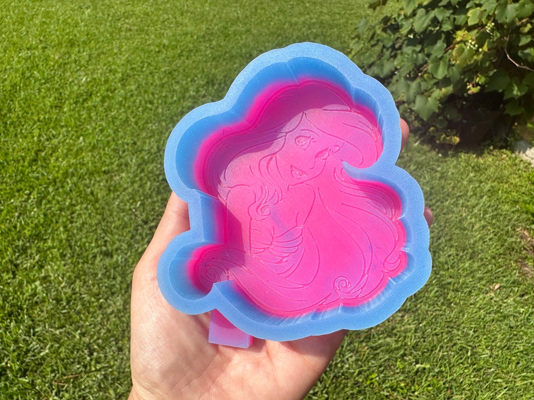 Ariel Freshie Mold, Flounder Freshie Mold, Mermaid Mold, Freshie ...