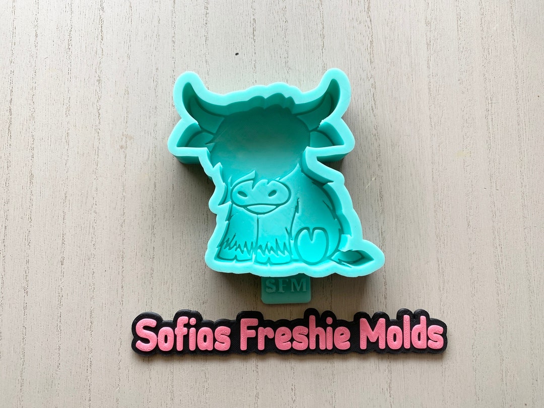 Highland Cow Freshie Mold, Cow Freshie Mold, Freshie Silicone Molds ...