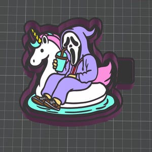 Ghostface Mold, Horror Beach Vibes Freshie Mold, Scream Parody Mold ...