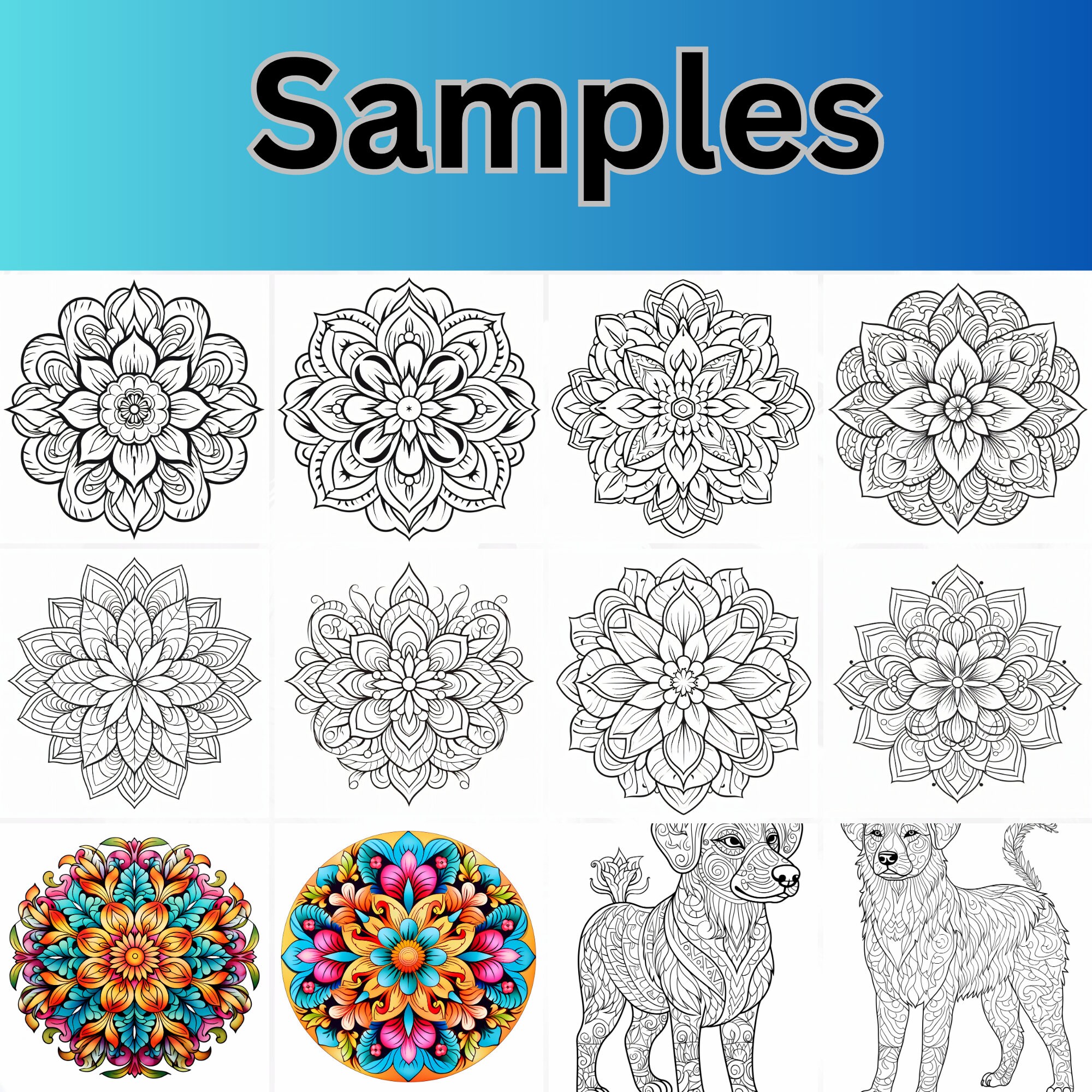 40 Mandala Coloring Pages Edition 1 Printable Mandalas for Stress ...