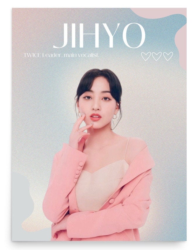 TWICE Jihyo Poster 18 X 24 K-pop Poster Physical Print Poster KPOP Gift ...