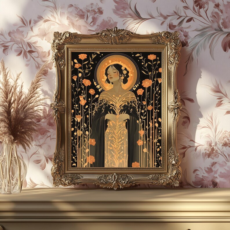 Demeter Wall Art, Greek Goddess of Harvest and Fertility, Greek ...
