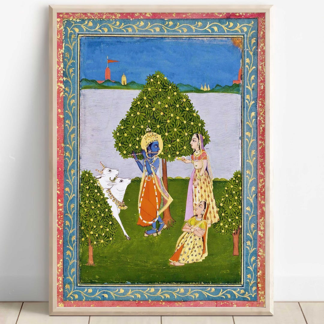 Krishna With Gopis, Krishna, Lord Krishna, Krishna Painting, Krishna ...