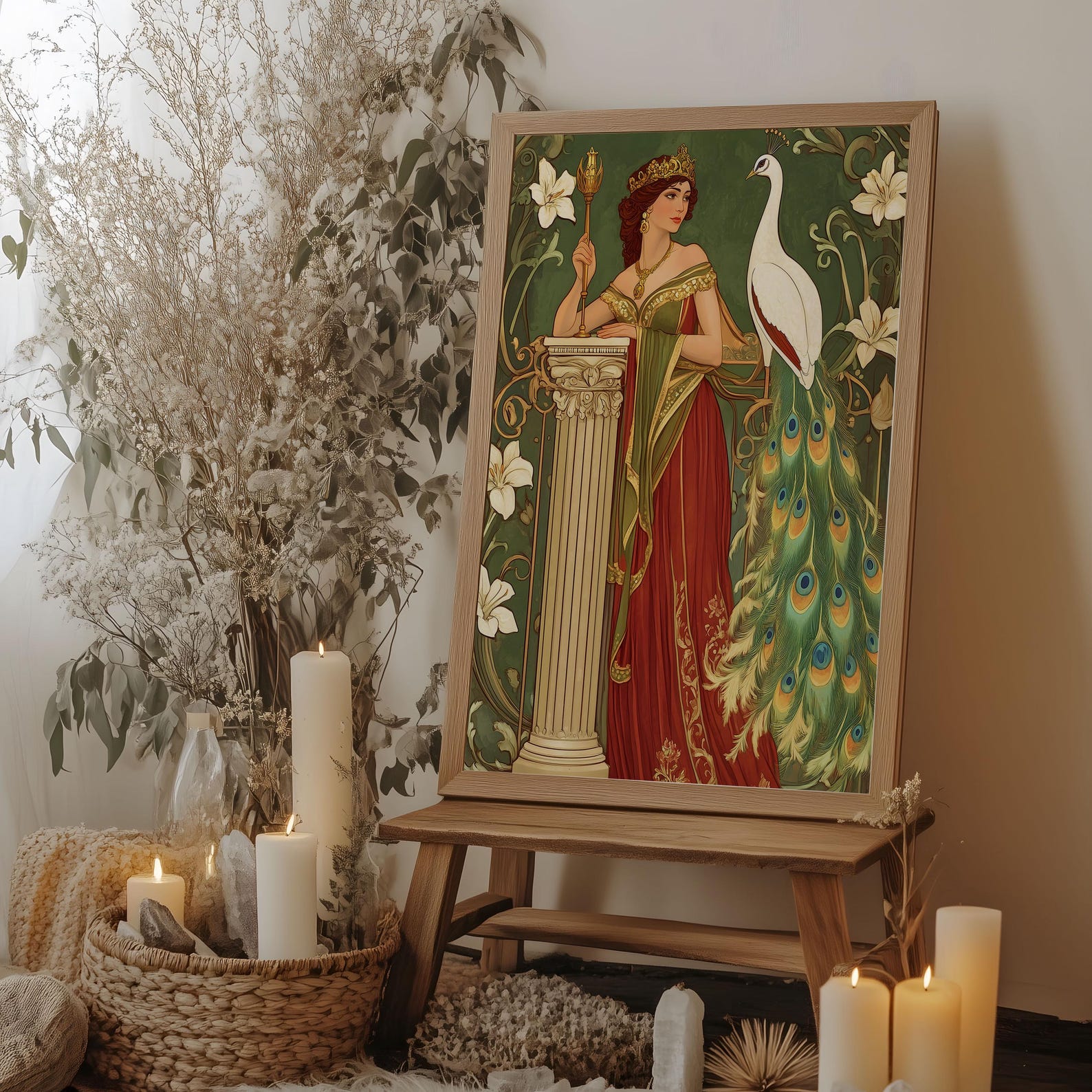 Hera Wall Art, Greek Goddess of Marriage and Queenship, Mythology ...