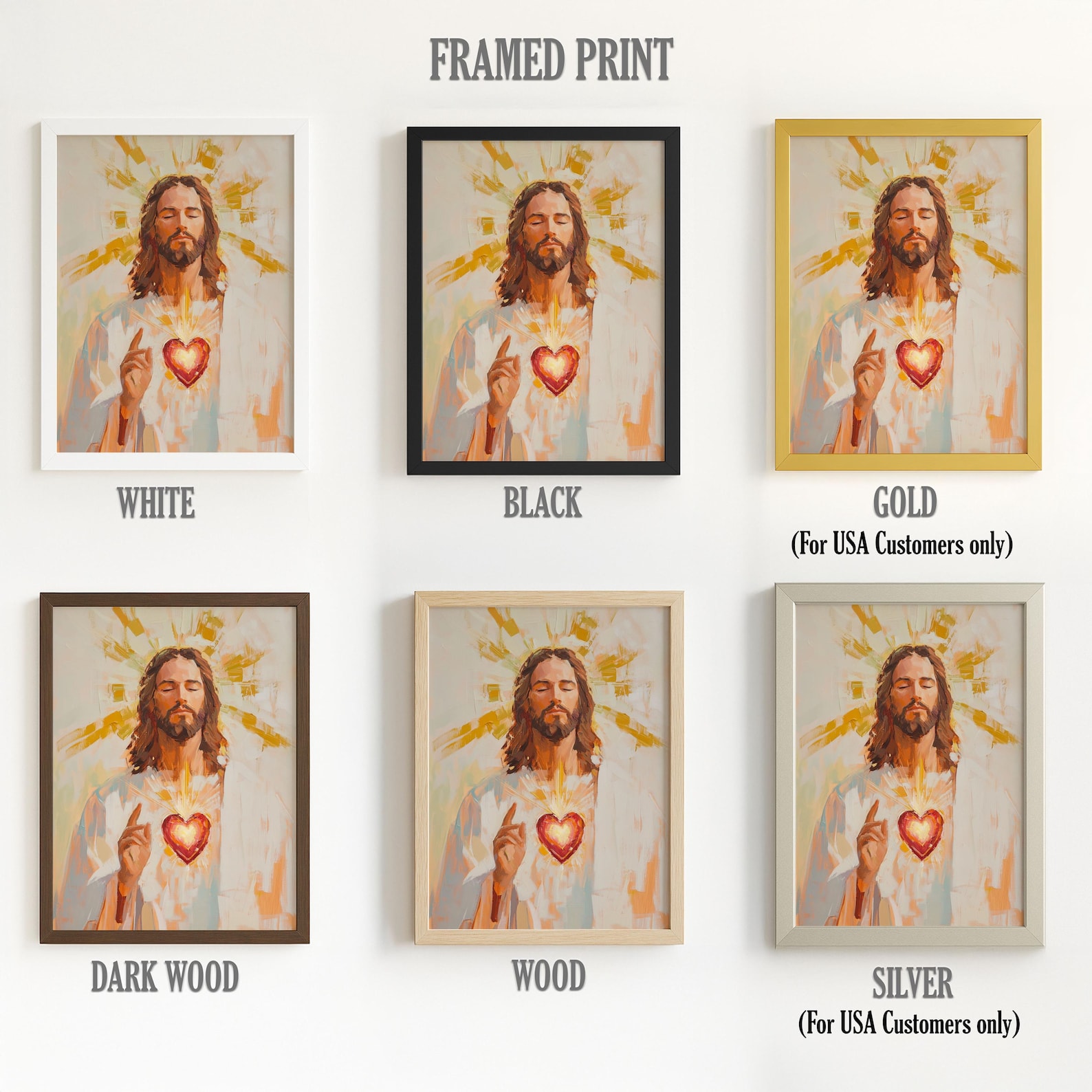 Christian Art, Sacred Heart of Jesus, Jesus Will Save You, Modern ...