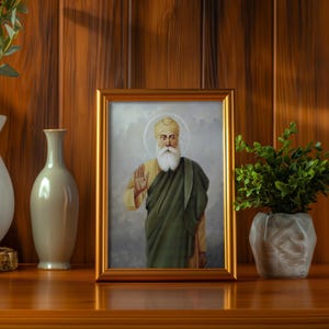 Sikh Art | Guru Nanak Dev | First Sikh Guru From 1469 to 1539 | Vintage ...