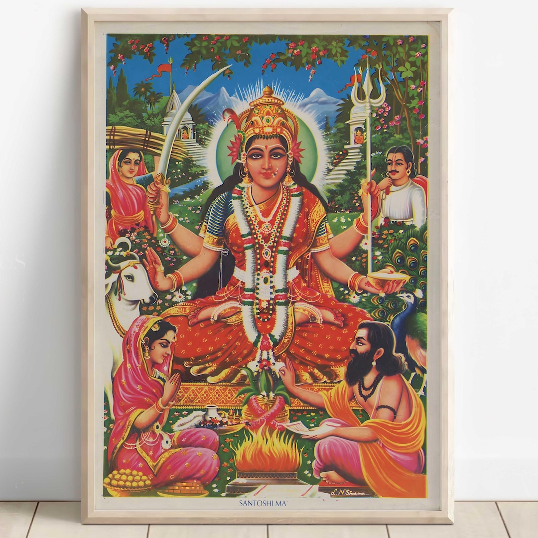 Santoshi Mata, Santoshi Ma, Mother of Happiness, Daughter of Ganesh ...