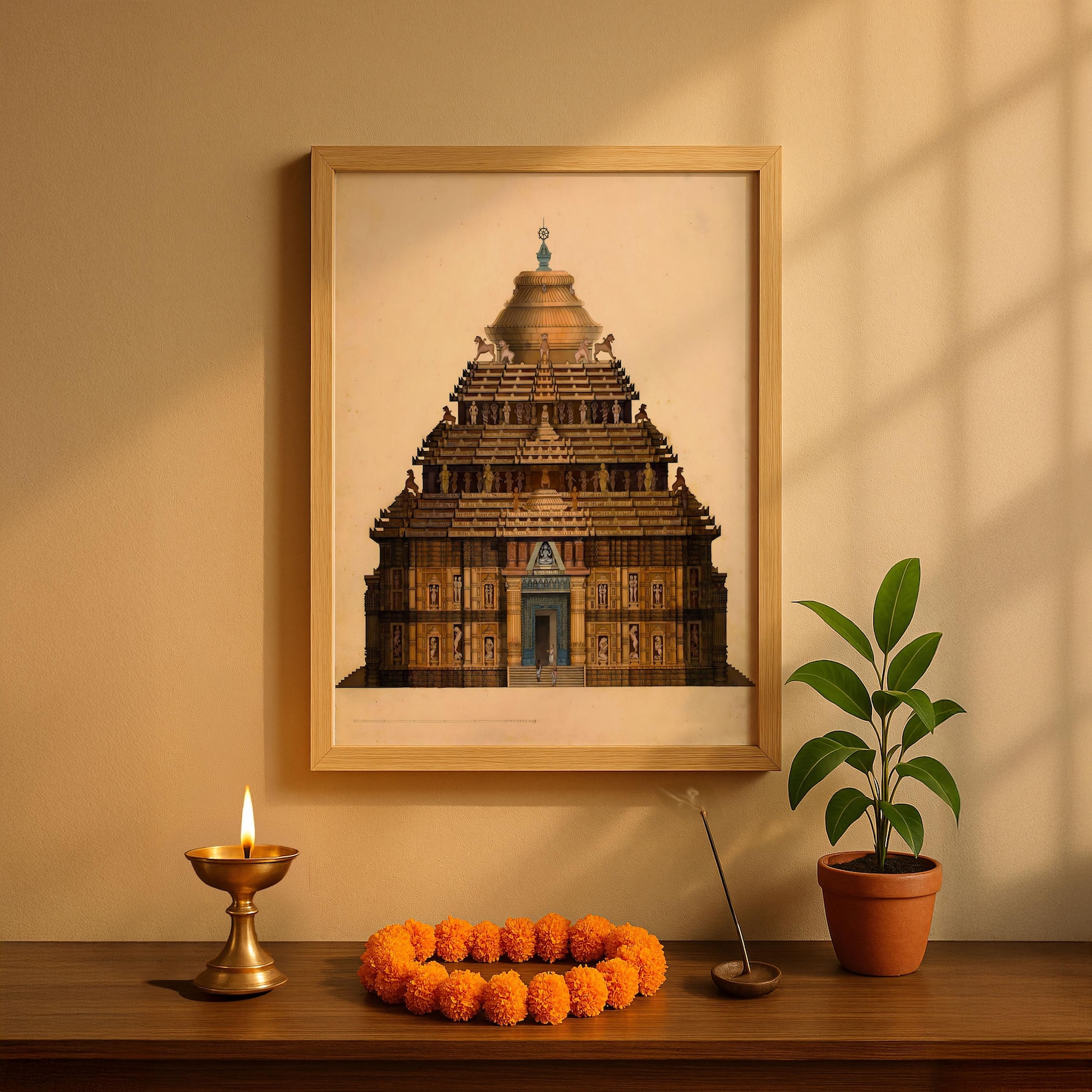 Konark Sun Temple Mandapa Poster | Odisha Architecture Heritage Print ...