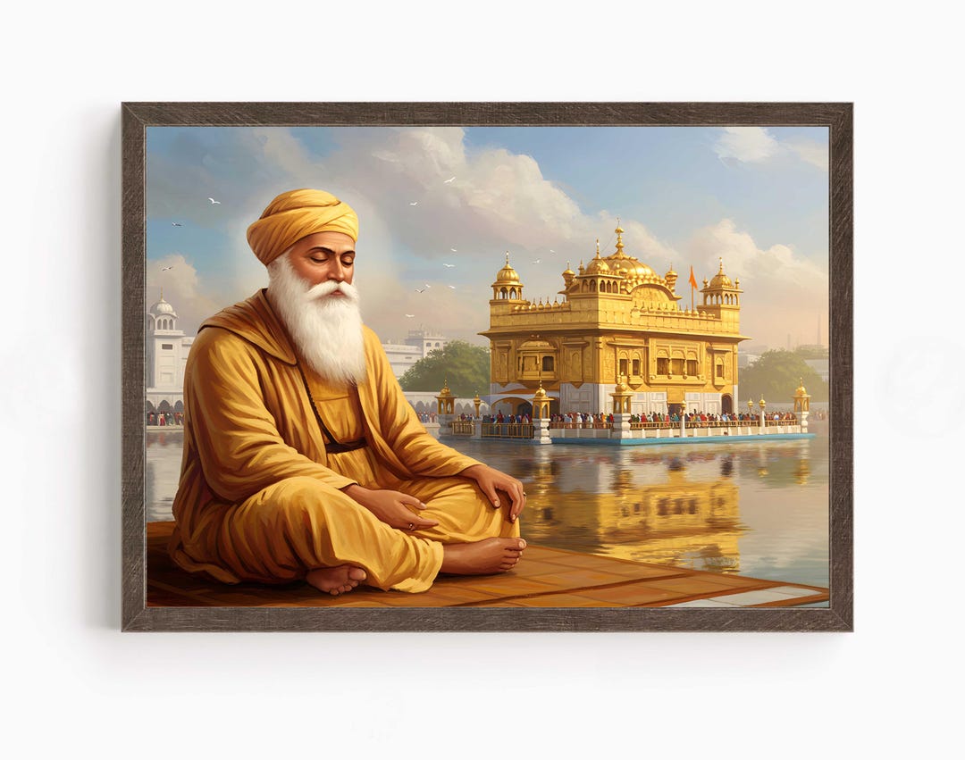 Sikh Art | Guru Nanak Dev | First Sikh Guru From 1469 to 1539 | Sikh ...