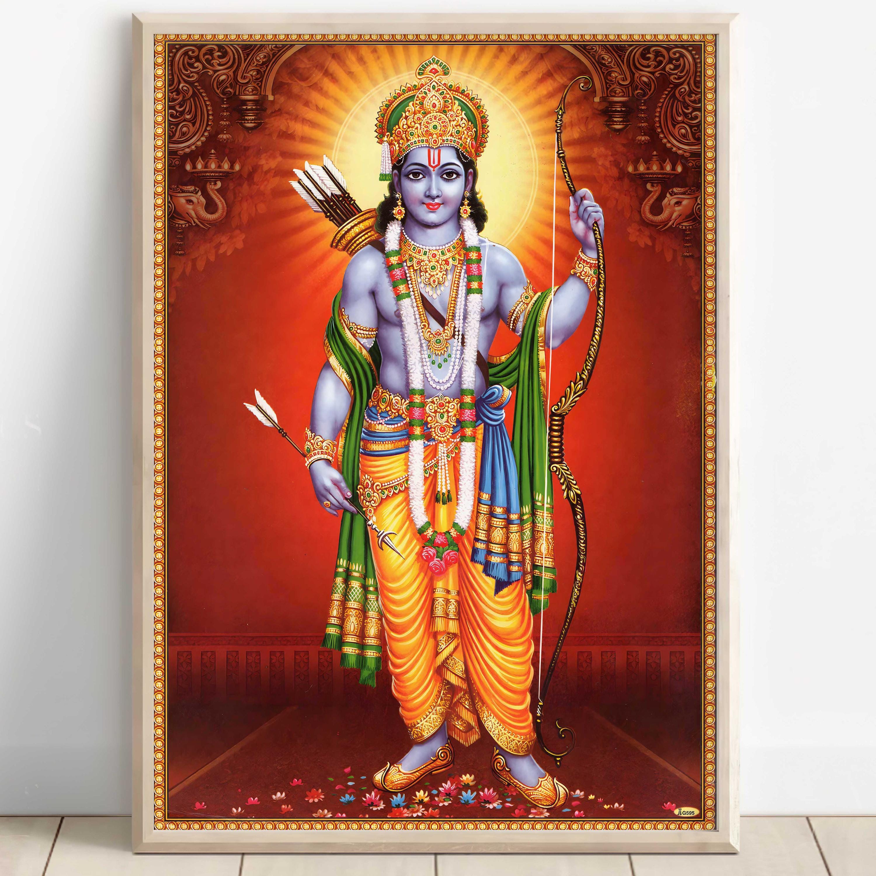 Ram, Rama, Lord Ram, Hindu God, Hindu God Wall Art, Indian God, Canvas ...