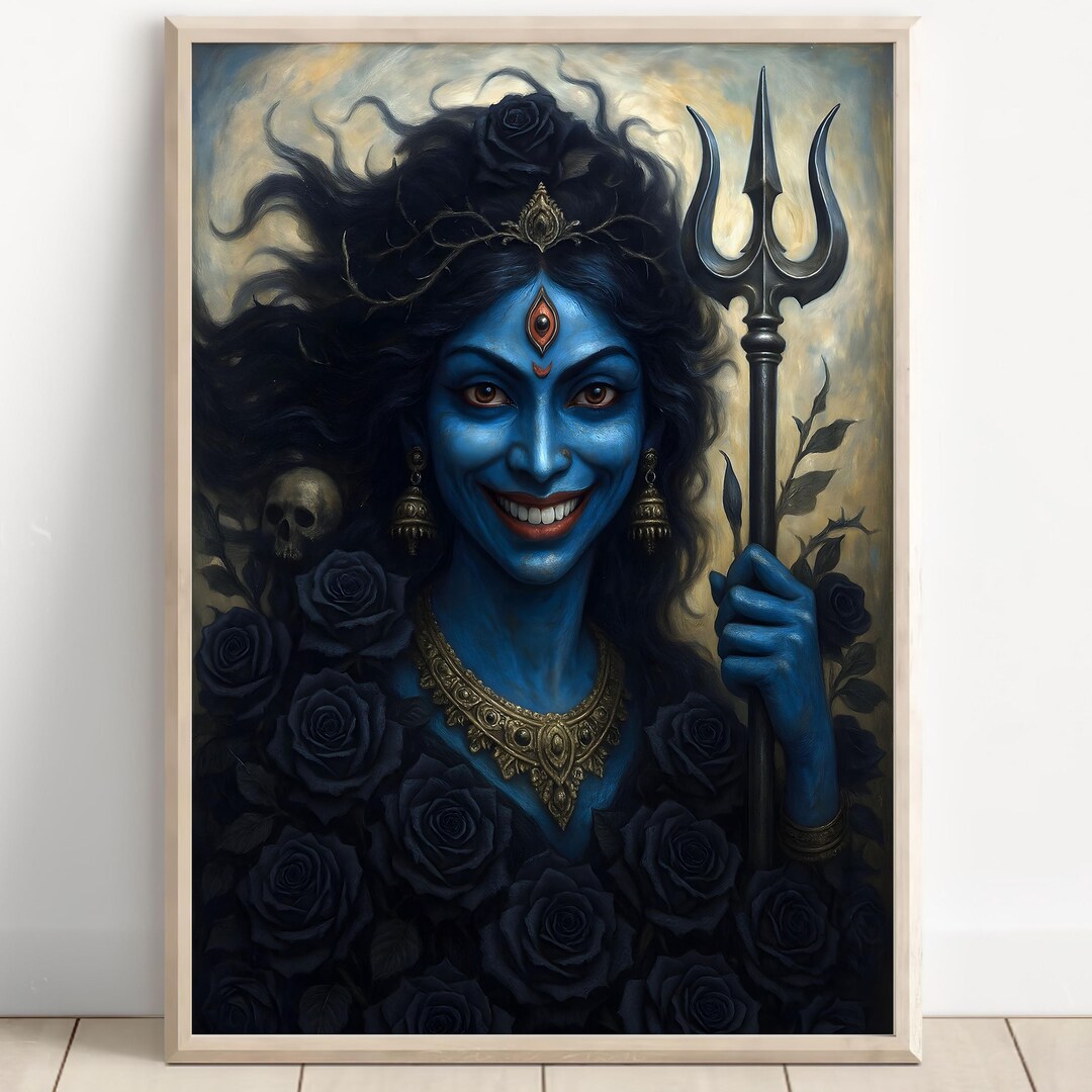 Kali Wall Art, Goddess Kali, Kali Maa, Hindu Goddess Kali, Kali Art ...