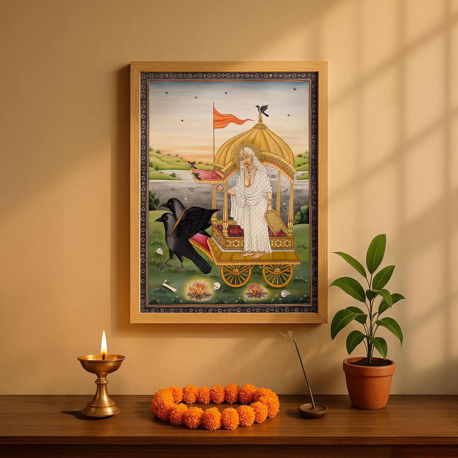 Dhumavati Mahavidya Poster | Tantric Hindu Goddess Wall Art | Divine ...