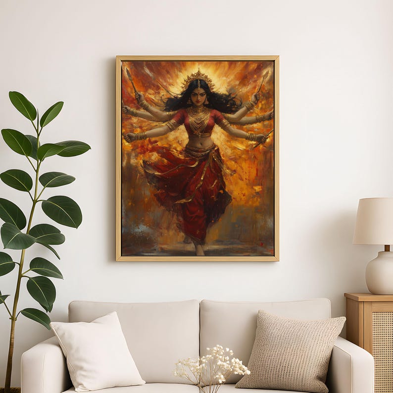 Durga, Goddess Durga, Hindu Goddess, Durga Art, Durga Painting, Hindu ...