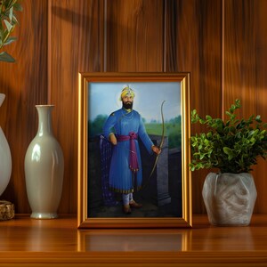 Sikh Art | Guru Gobind Singh | Tenth Sikh Guru From 1675 to 1708 ...