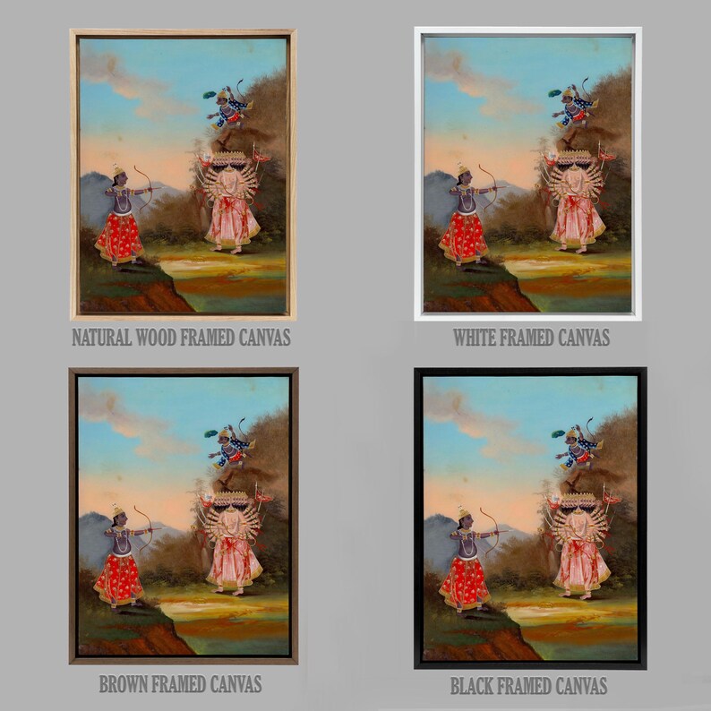 Rama and Hanuman Fighting the Ravana, Ram, Rama, Lord Ram, Hanuman, Jai ...
