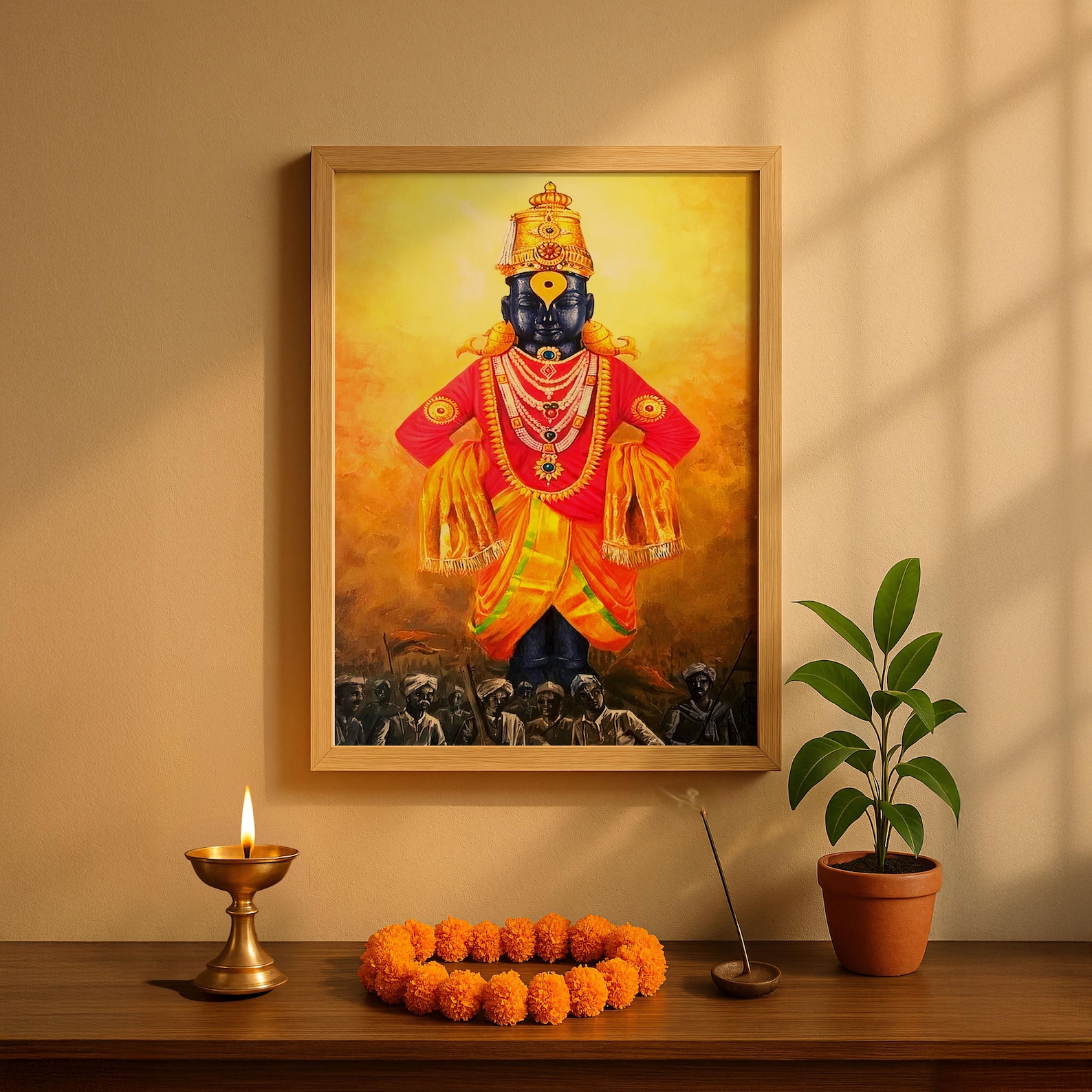 Hindu God Wall Art, Vitthal, Indian God, Poster Print, Canvas Print ...