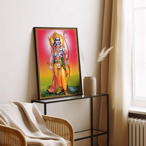 Ram Wall Art, Rama, Lord Ram, Hindu God, Hindu God Wall Art, Indian God ...