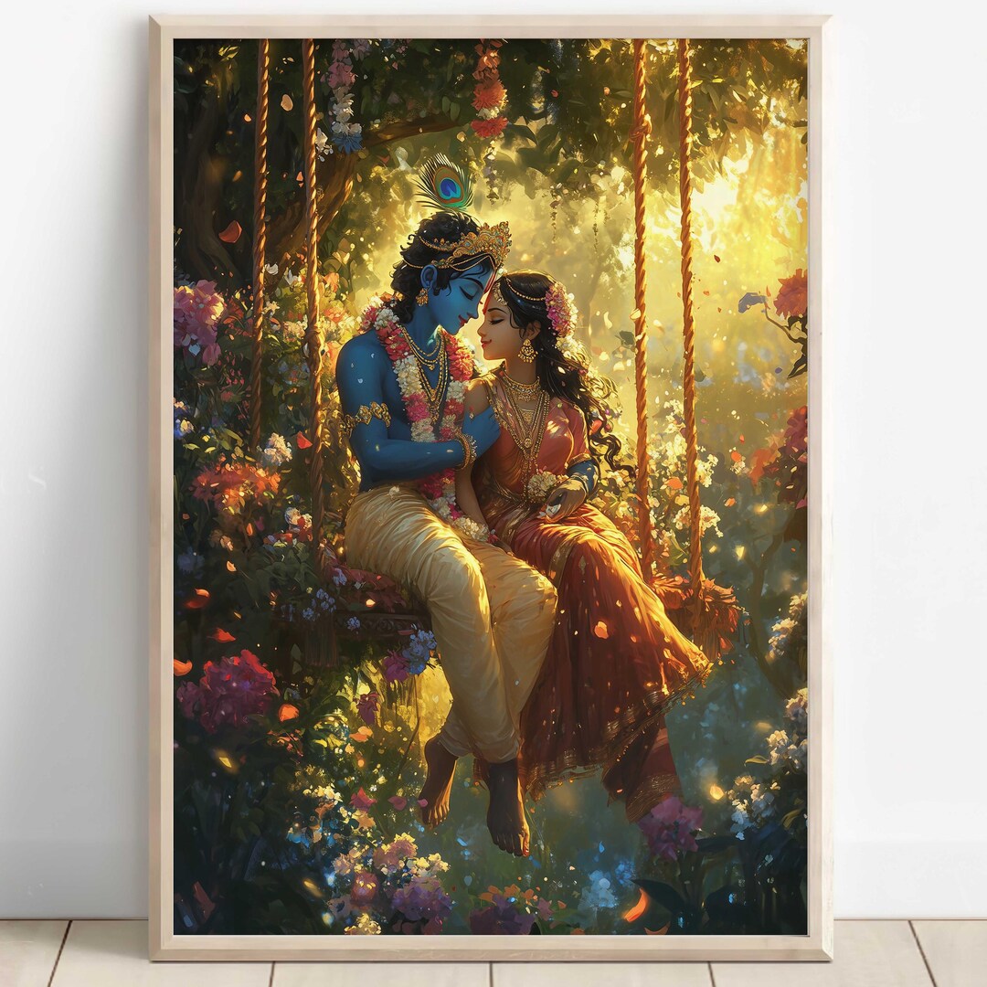 Krishna Art, Krishna and Radha, Radha Krishna, Krishna Painting, Hindu ...