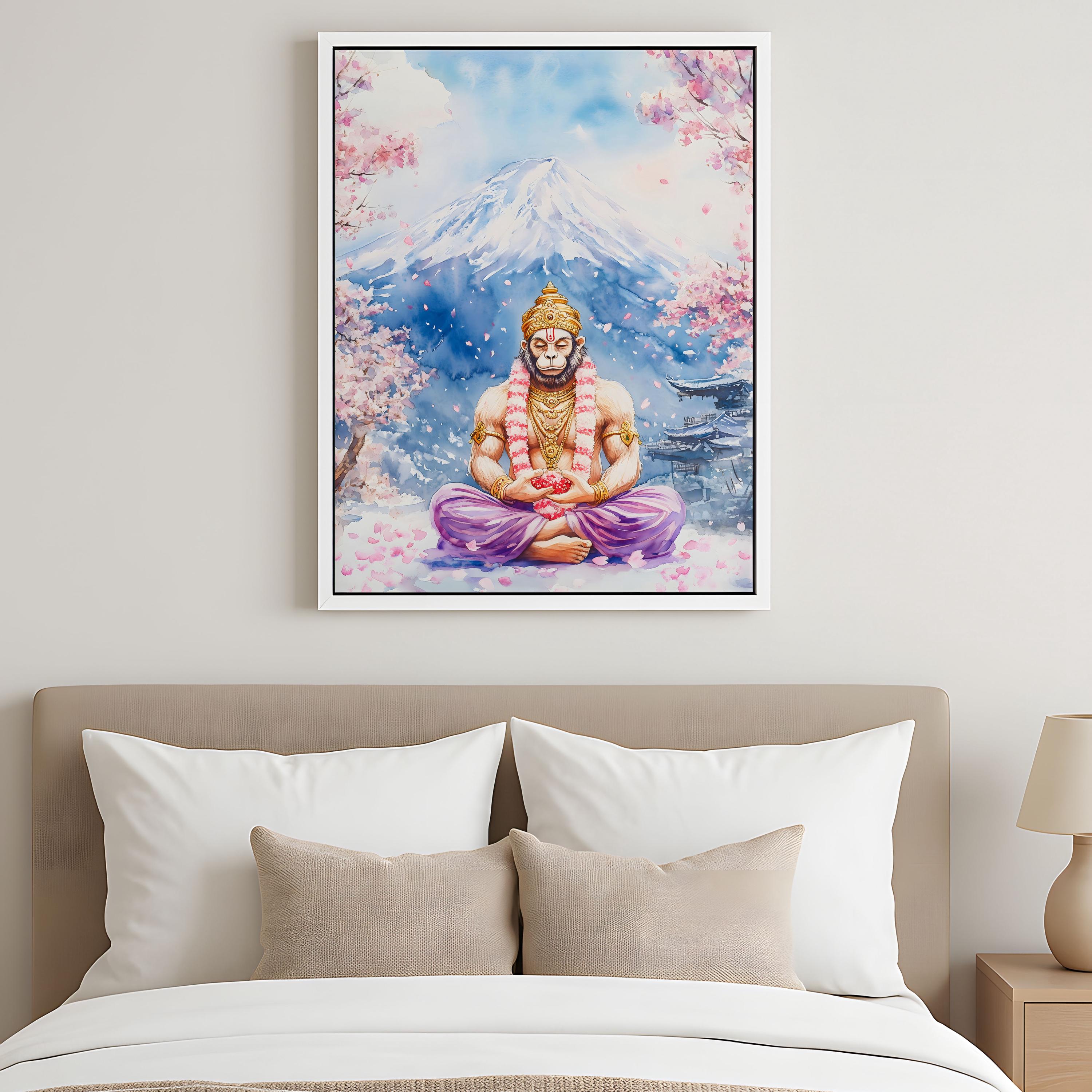 Hanuman at Mount Fuji, Hanuman Art, Lord Hanuman, Jai Bajarang Bali ...