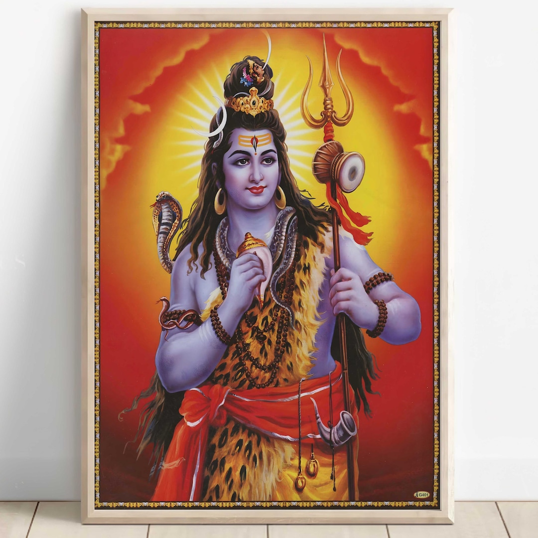 Shiv, God Shiva, Hindu God, Shiv Art, Indian God, Shiva Wall Art, Shiv ...