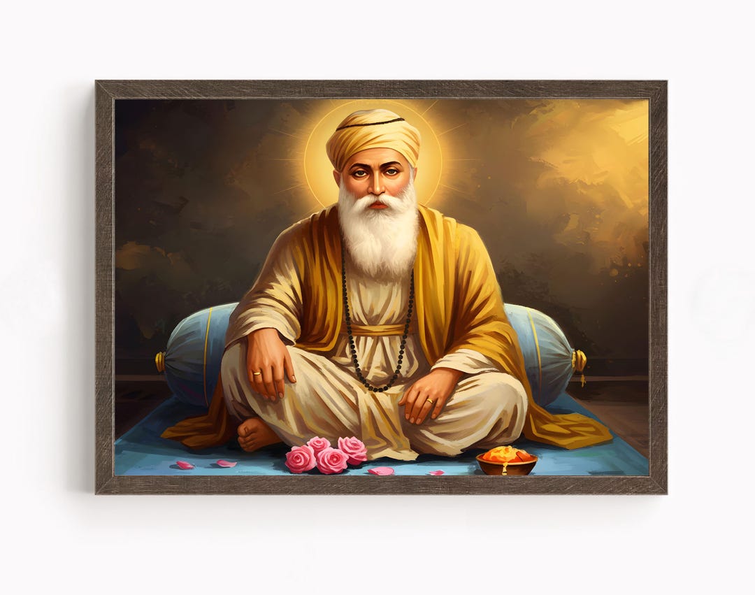 Sikh Art | Guru Nanak Dev | First Sikh Guru From 1469 to 1539 | Sikh ...