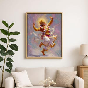 Dancing Hanuman Art, Lord Hanuman, Jai Bajrang Bali, Spiritual Home ...