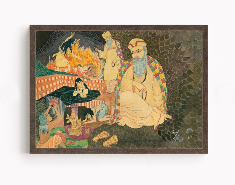 Sikh Art Guru Nanak Dev First Sikh Guru From 1469 to 1539 Religious Art ...