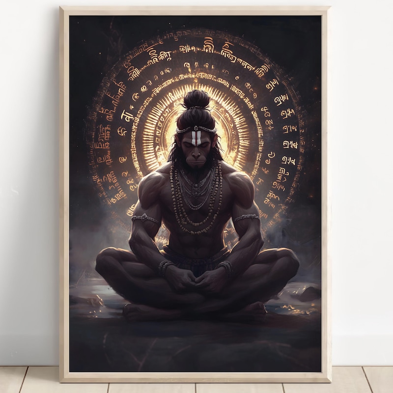 Hanuman Chalisa Digital Print - Etsy