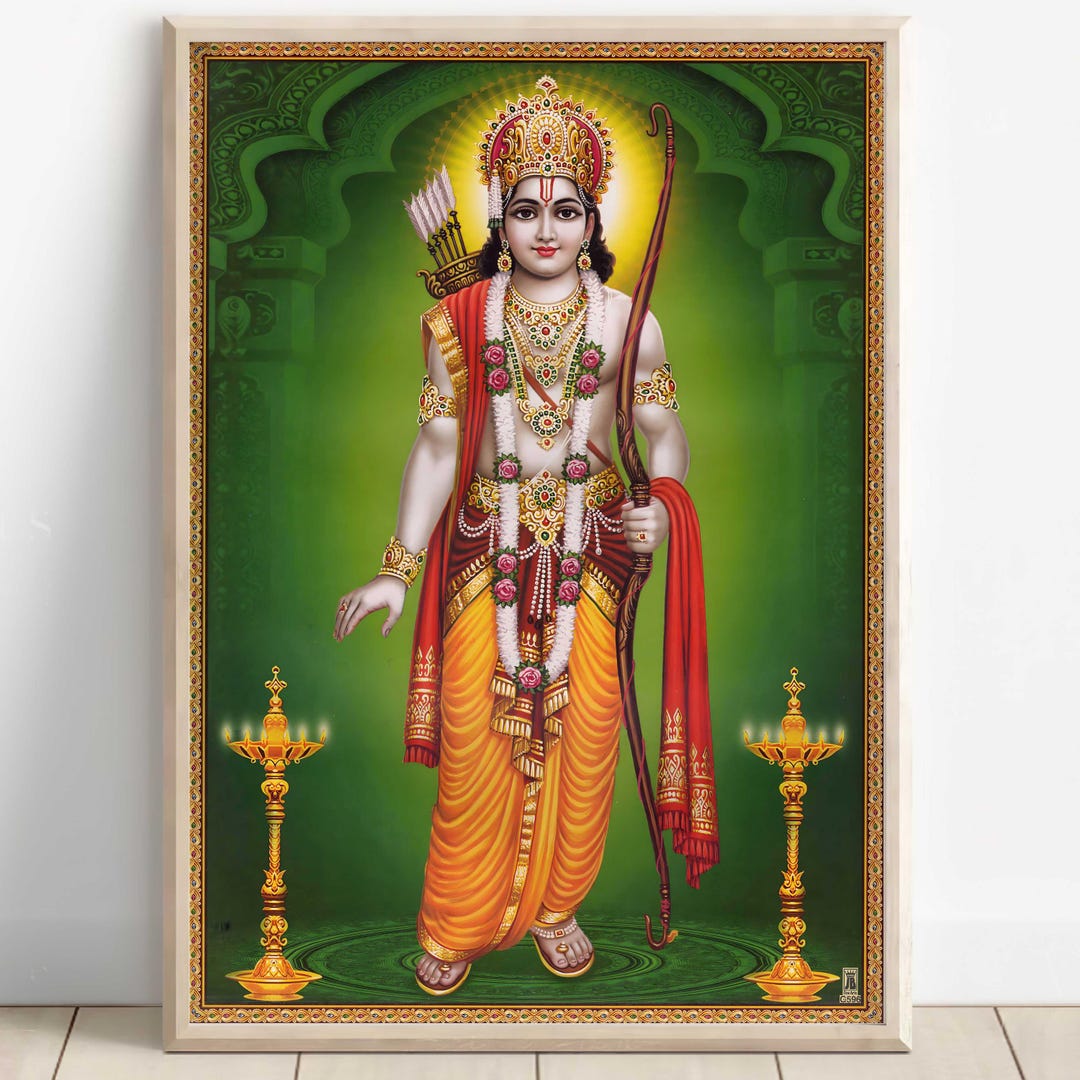 Ram, Rama, Lord Ram, Hindu God, Hindu God Wall Art, Indian God, Canvas ...
