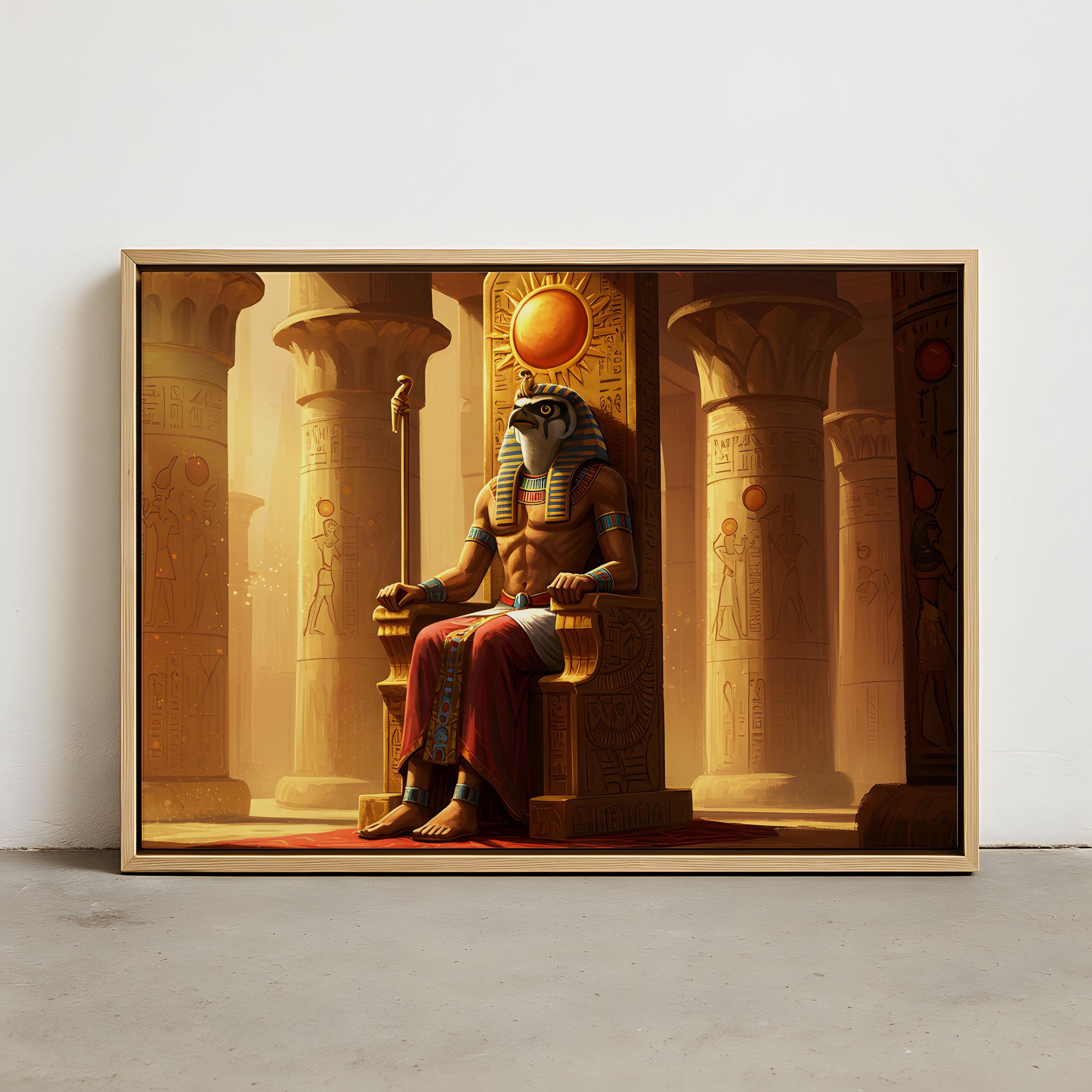 Egyptian God Ra Print, Ra Wall Art, Ancient Egyptian Mythology Decor ...