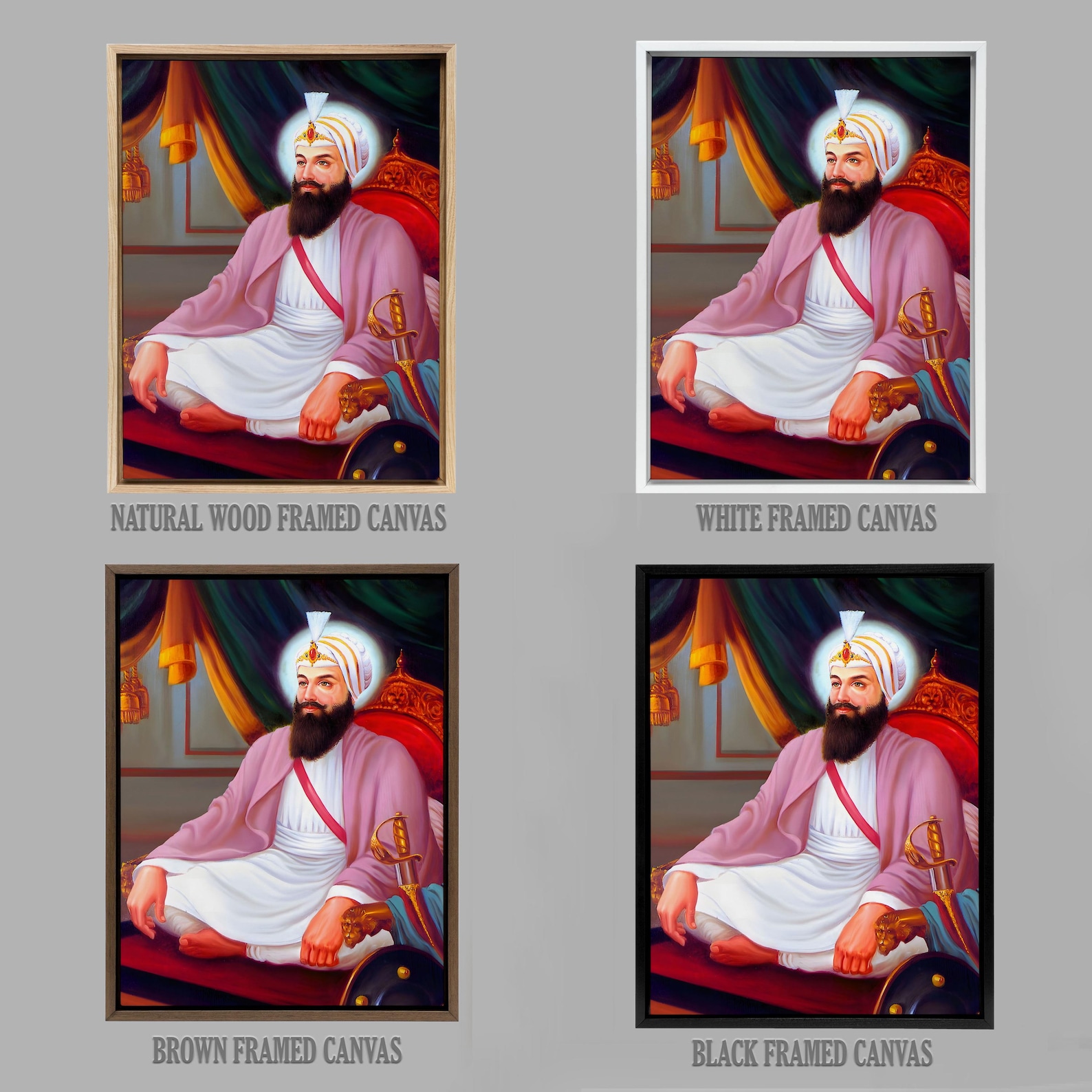Guru Har Rai Ji Portrait | Sikh Guru of Compassion Art Print ...