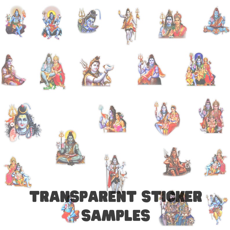 Shiva Stickers, Hindu Gods Stickers, Vinyl Stickers, Laptop Stickers ...