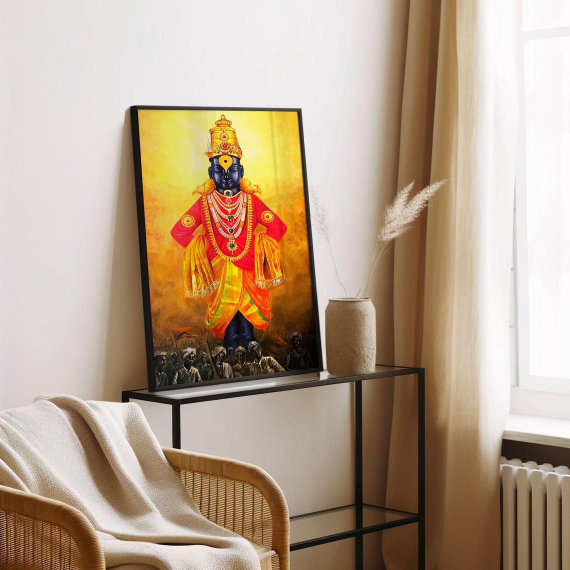 Hindu God Wall Art, Vitthal, Indian God, Poster Print, Canvas Print ...