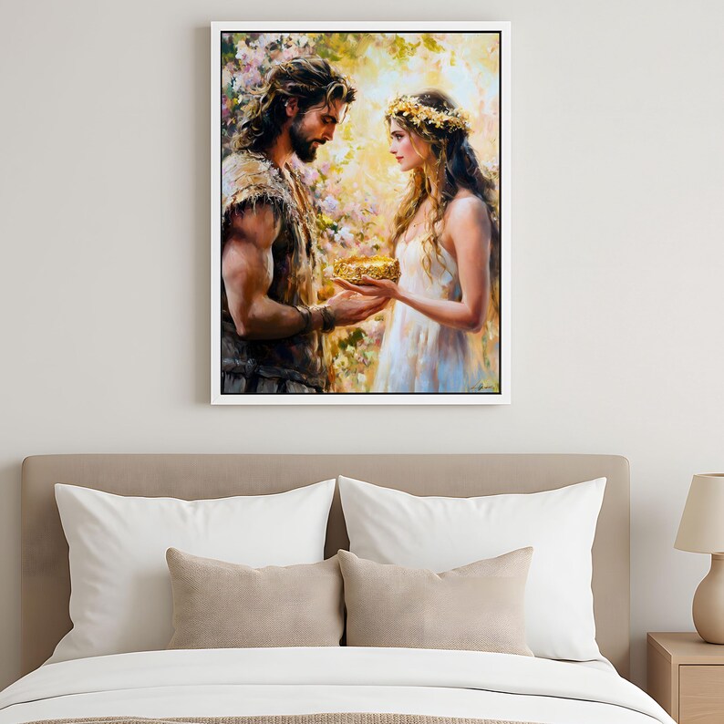 Hephaestus & Aphrodite Wall Art, God of Fire, Blacksmithing, and ...