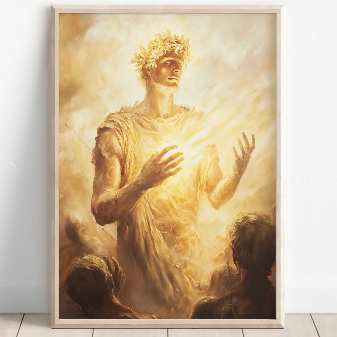 Apollo Wall Art, God of the Sun, Music, Poetry, and Prophecy, Greek ...