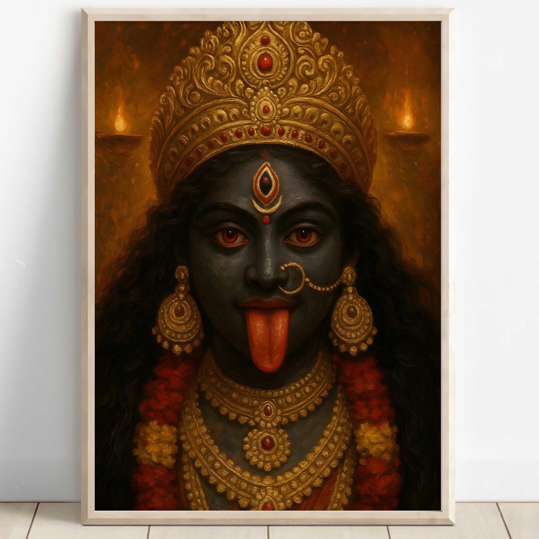 Kali Wall Art, Goddess Kali, Kali Maa, Hindu Goddess Kali, Kali Art ...