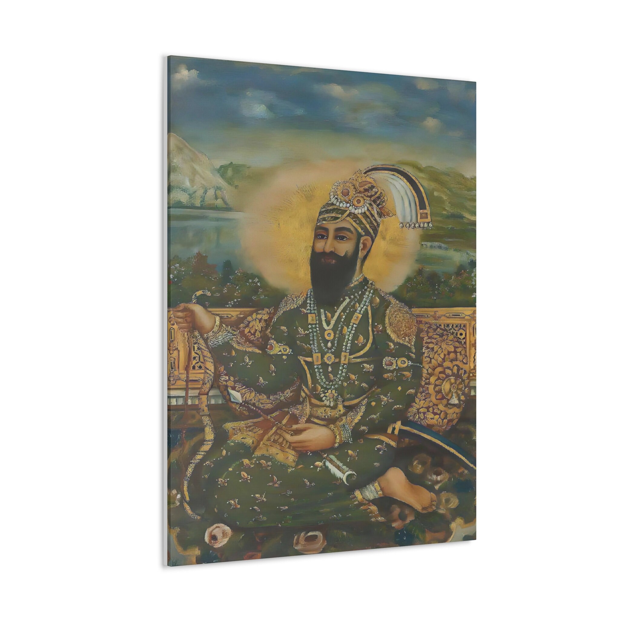 Sikh Art Guru Gobind Singh Tenth Sikh Guru From 1675 to 1708 Vintage ...